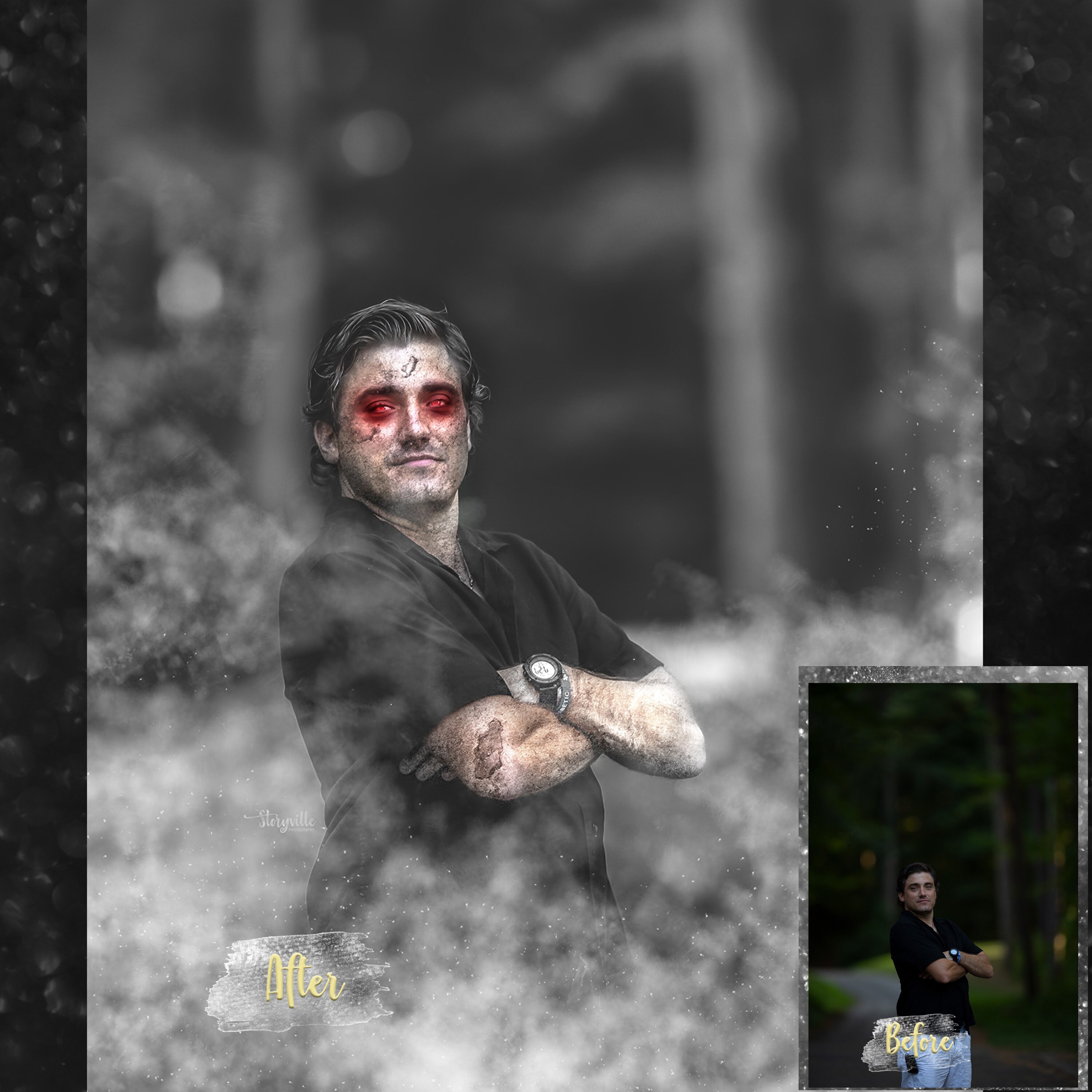 Photoshop Zombie Apocalypse Walker Halloween Editing Tools - Etsy