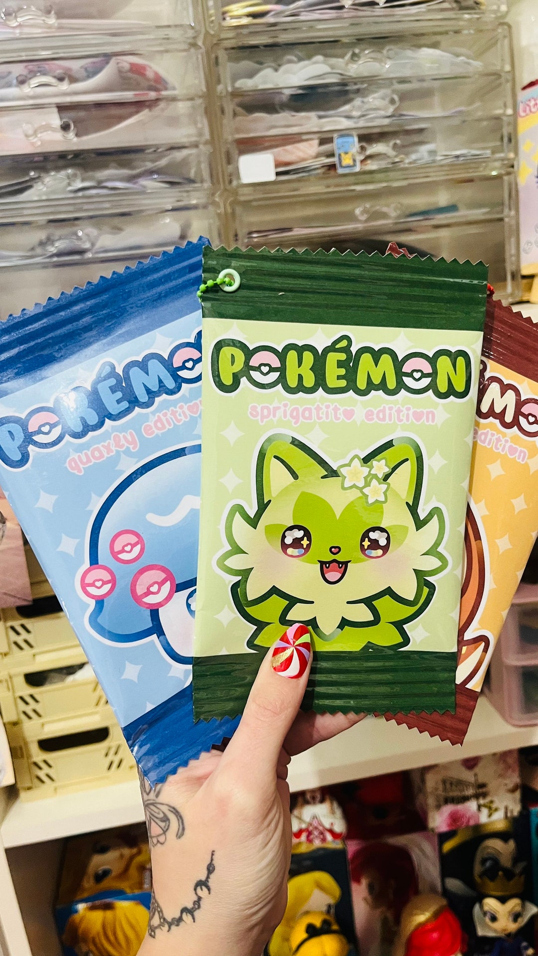 Sobre Pokémon, Accesorios Kawaii, Papelería Linda, Fuecoco, Sprigatito ...