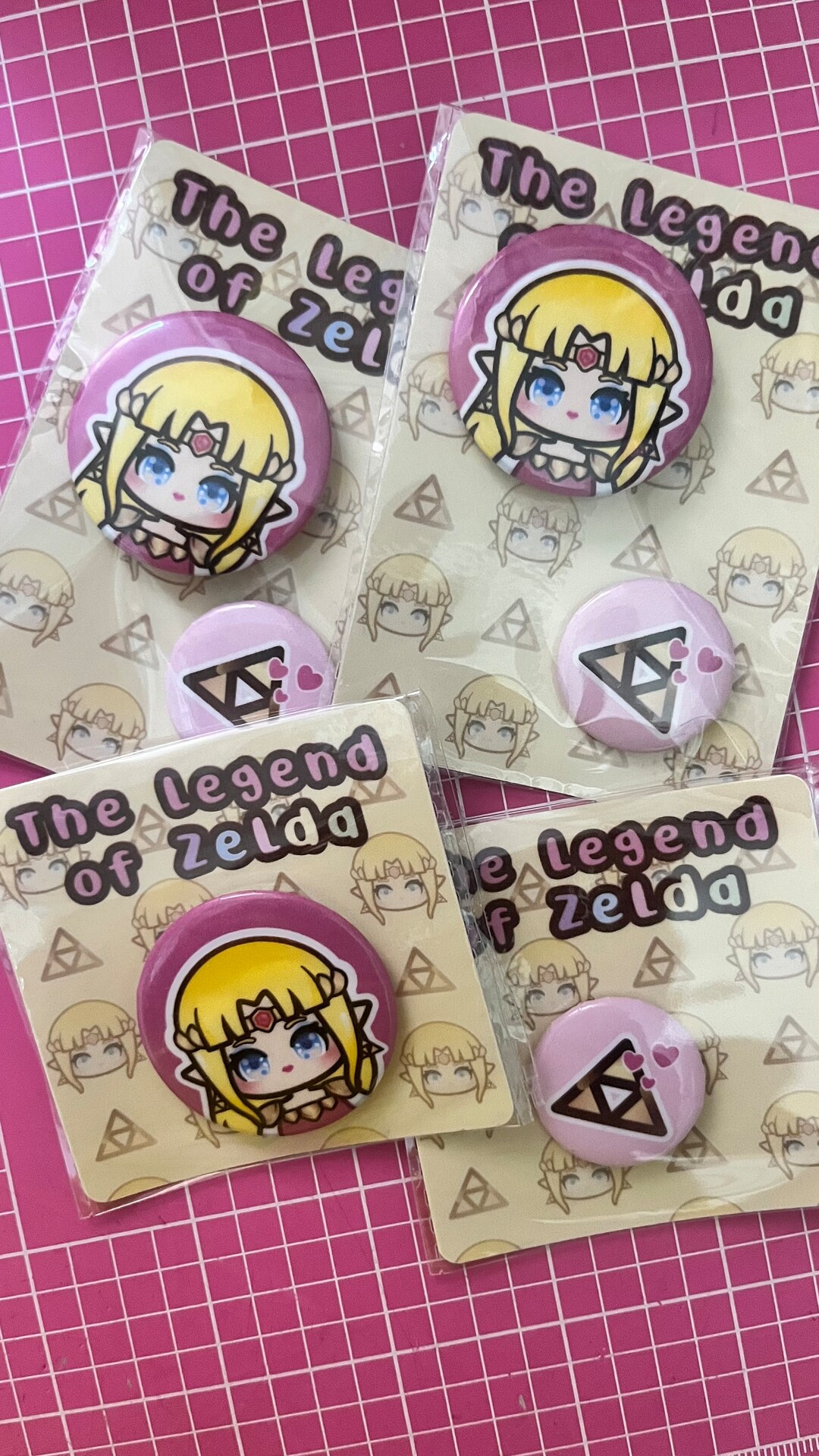 Chapas Princesa Tloz, Kawaii Button Badges Set, Cute Accessories - Etsy