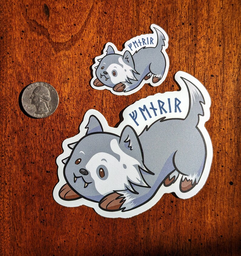 Chibi Fenrir Sticker - God of War: Ragnarok / Vinyl / Matte ...