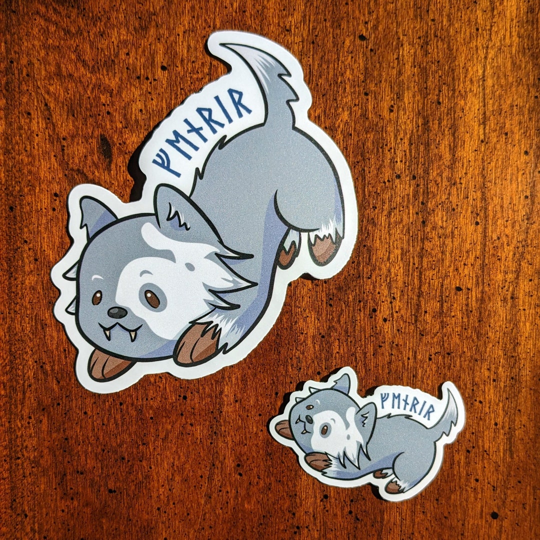 Chibi Fenrir Sticker - God of War: Ragnarok / Vinyl / Matte ...