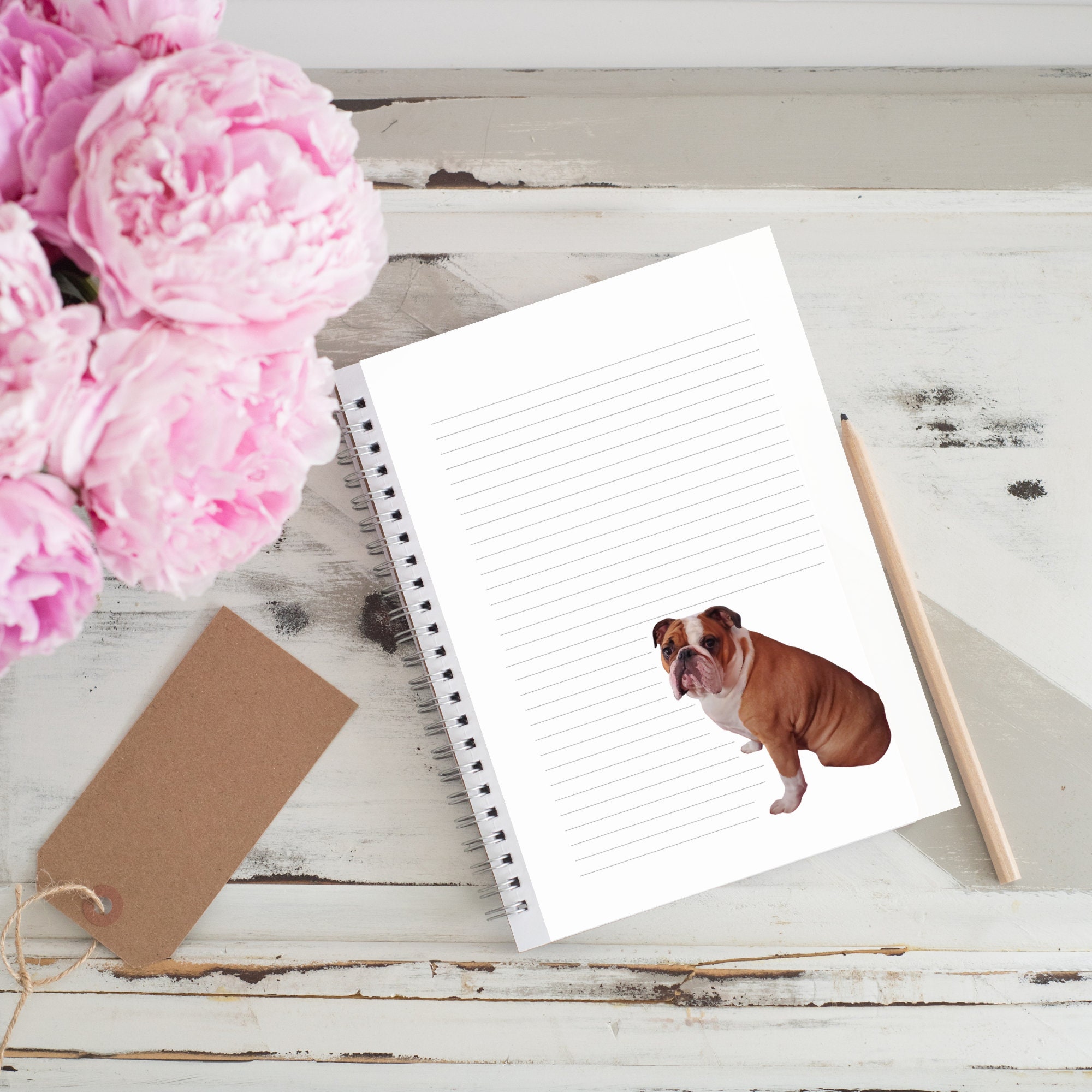 Printable Stationery Paper Bulldogs Dogs Notepad A4 8.5x11 - Etsy