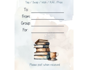 Happy Mail Swap Insert Tag/swap/wish/rak/prize Digital Download - Etsy