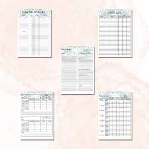 Caregiver Planner Home Aide Tracker Sheet Care for Elderly - Etsy
