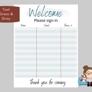 Sign up Sheet, Name, Email, Phone Sign up Forms, Printable Sign Up ...