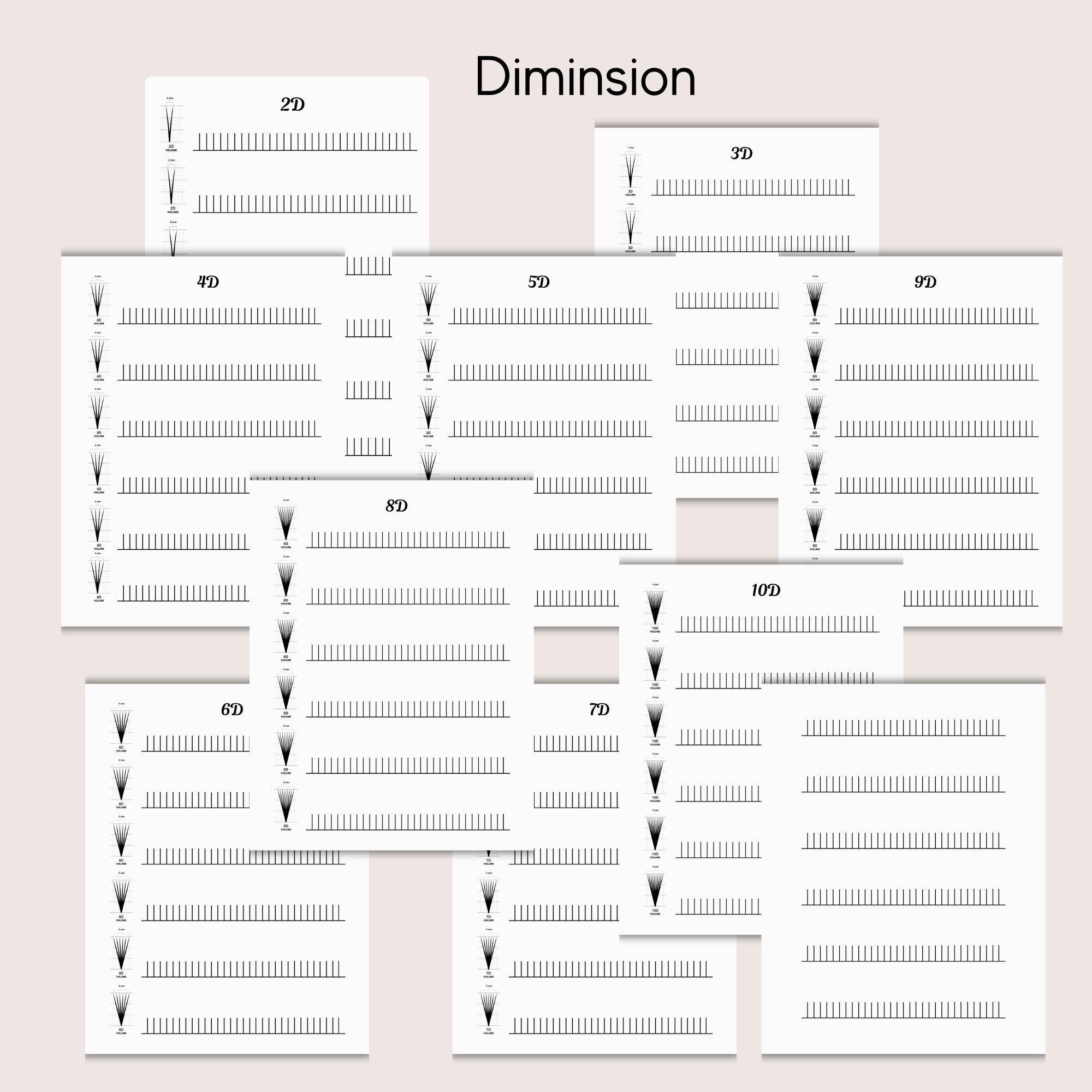 Eyelash Extension Mapping Worksheets, Lash Practice, Lash Tech ...
