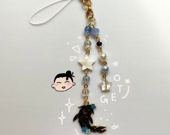 Satoru Gojo Phone Charm Jujutsu Kaisen Beaded Phone Charm Y2K Jewelry ...