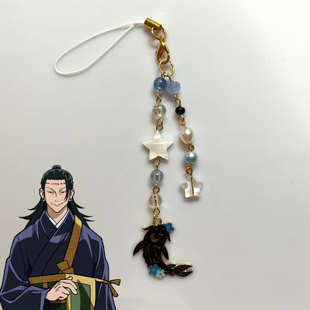 Suguru Geto Phone Charm Jujutsu Kaisen Beaded Phone Charm Y2K Jewelry ...