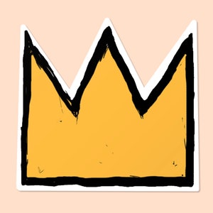 Basquiat Crown | Vinyl Sticker | Multiple Sizes/styles - Etsy