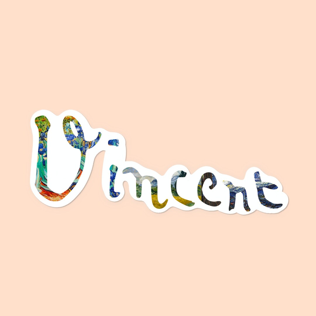 Vincent Signature | Vinyl Sticker | Multiple Styles/sizes - Etsy