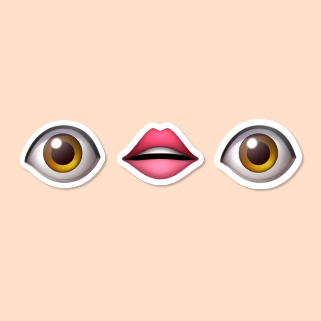 Stunned Emoji Face | Handmade Vinyl Sticker | Multiple Styles/sizes - Etsy
