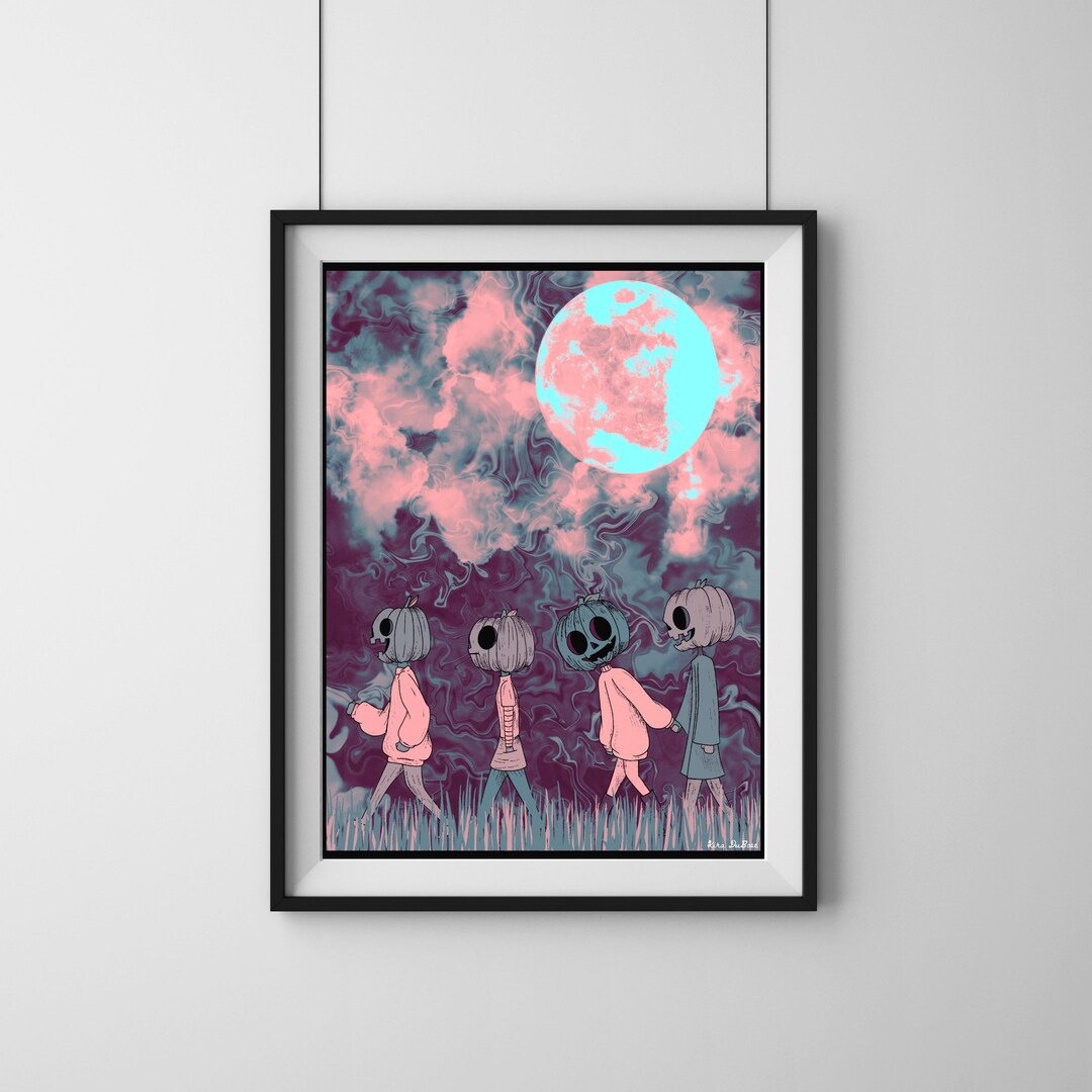 Pumpkin Pact | Original Art Print | Multiple Sizing/framing Options - Etsy