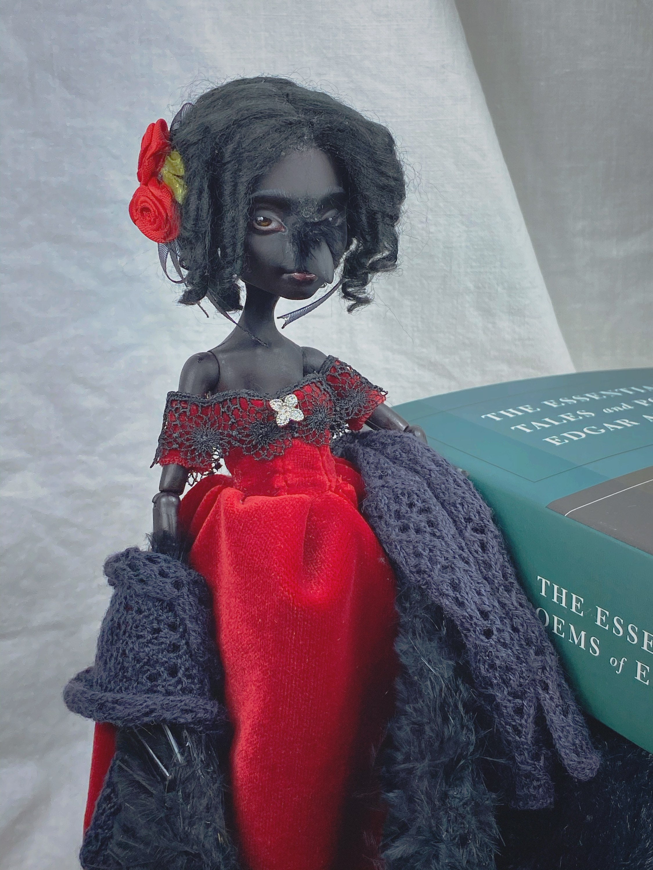 OOAK Raven Art Doll "lenore Pallas" | Monster High Gigi Grant Operetta ...