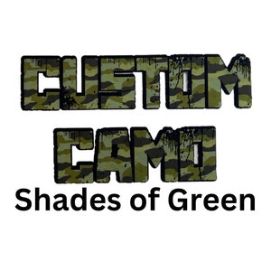 Custom Camo Stickers, Camo Decals, Gamer Gear, Name Sticker, Custom ...