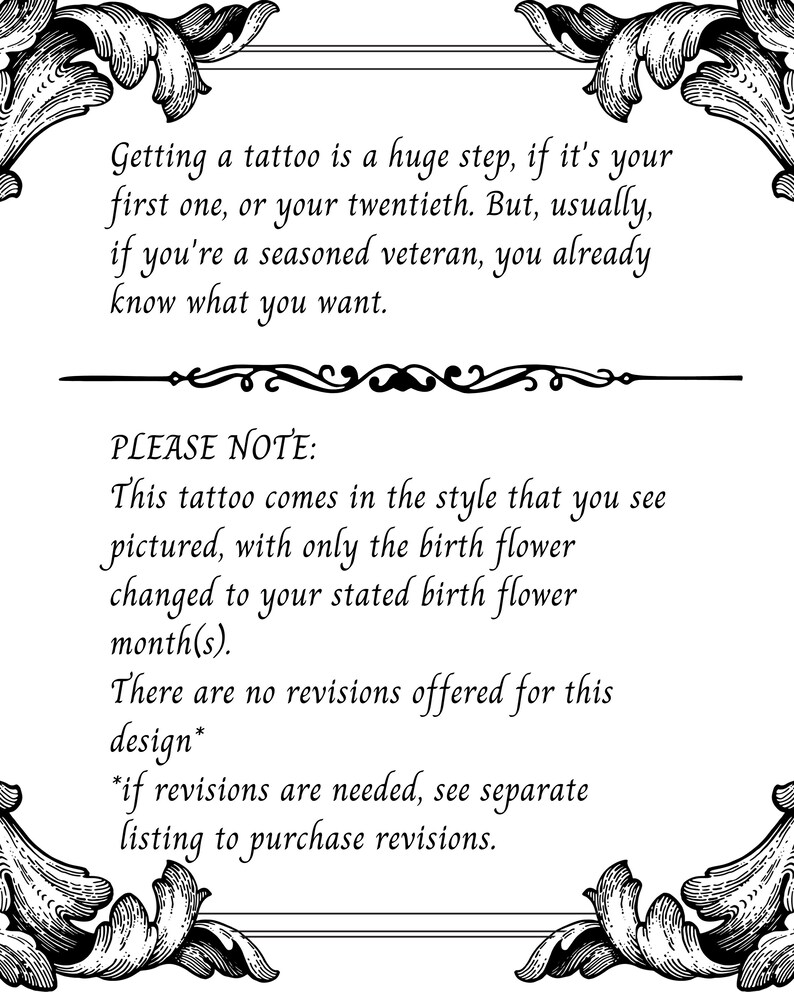 Custom Birth Flower Crescent Moon and Stars Tattoo Design - Etsy