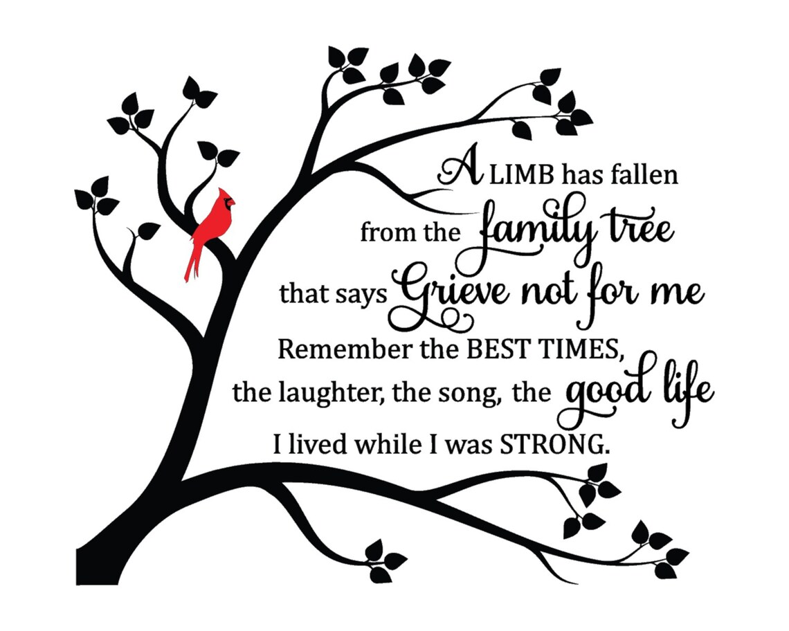 A Limb Has Fallen From the Family Tree Print Yourself - Etsy