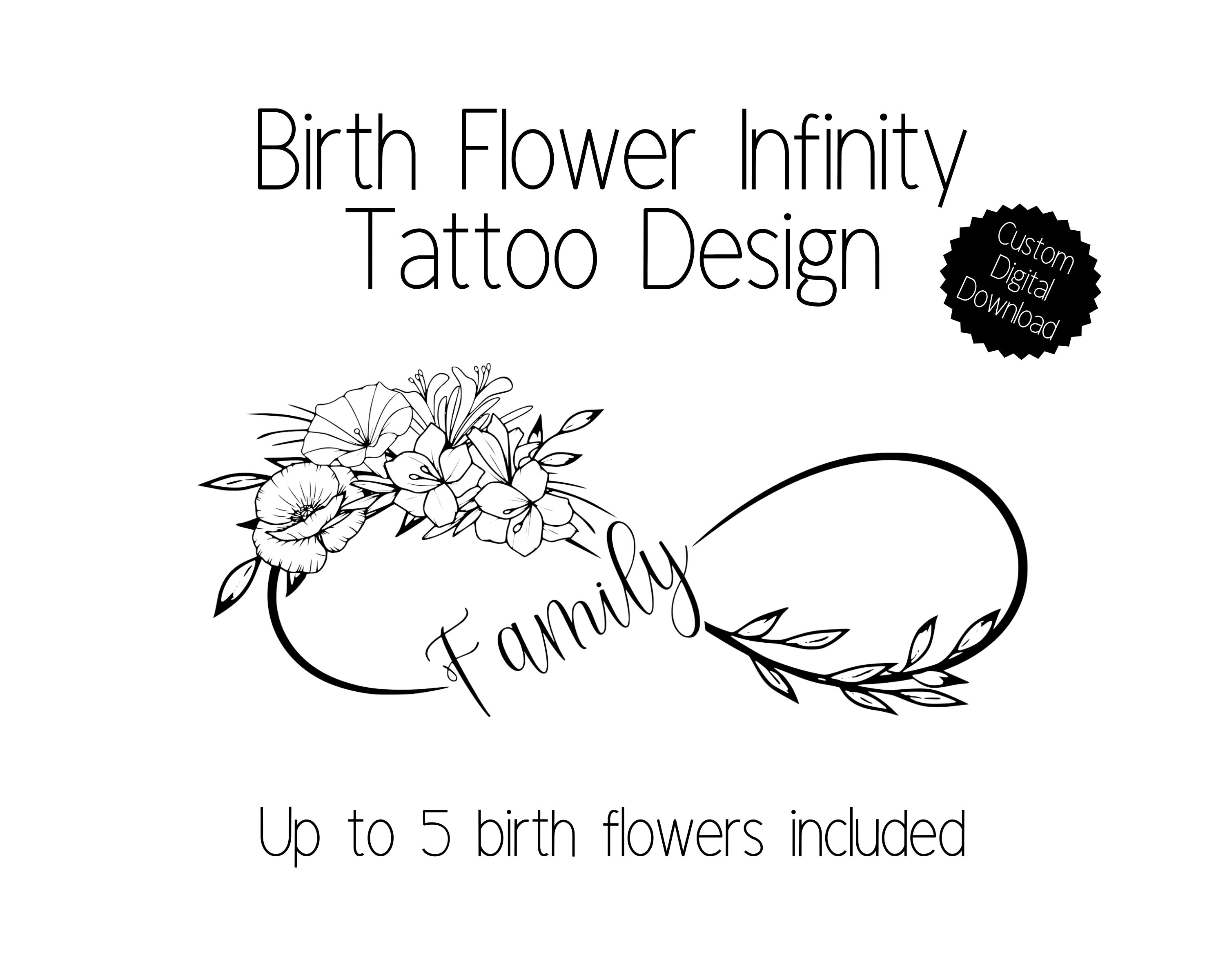 Infinity Tattoo Designs Family