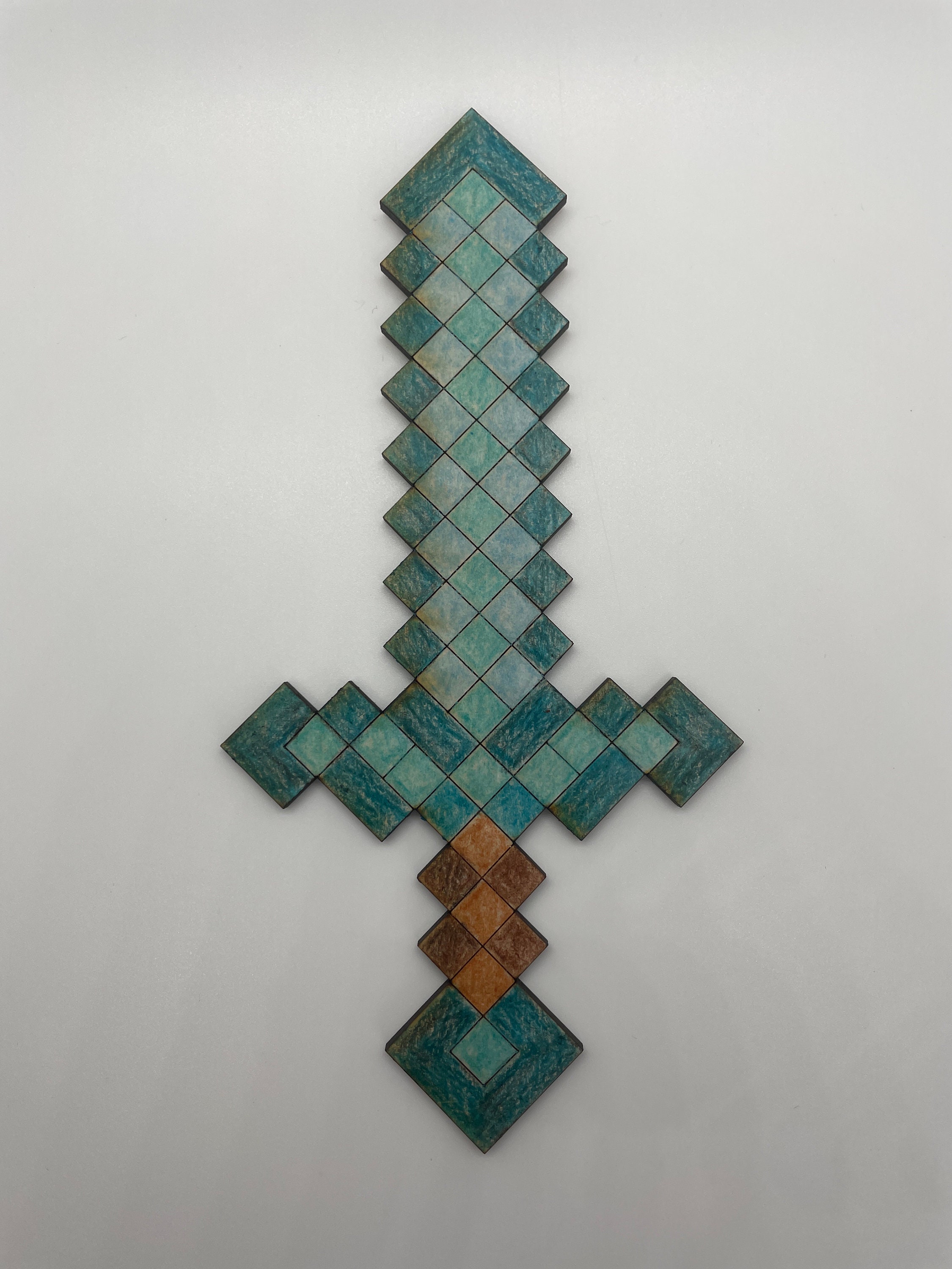 Minecraft Sword DIY Coloring Video Game Arts and Crafts - Etsy