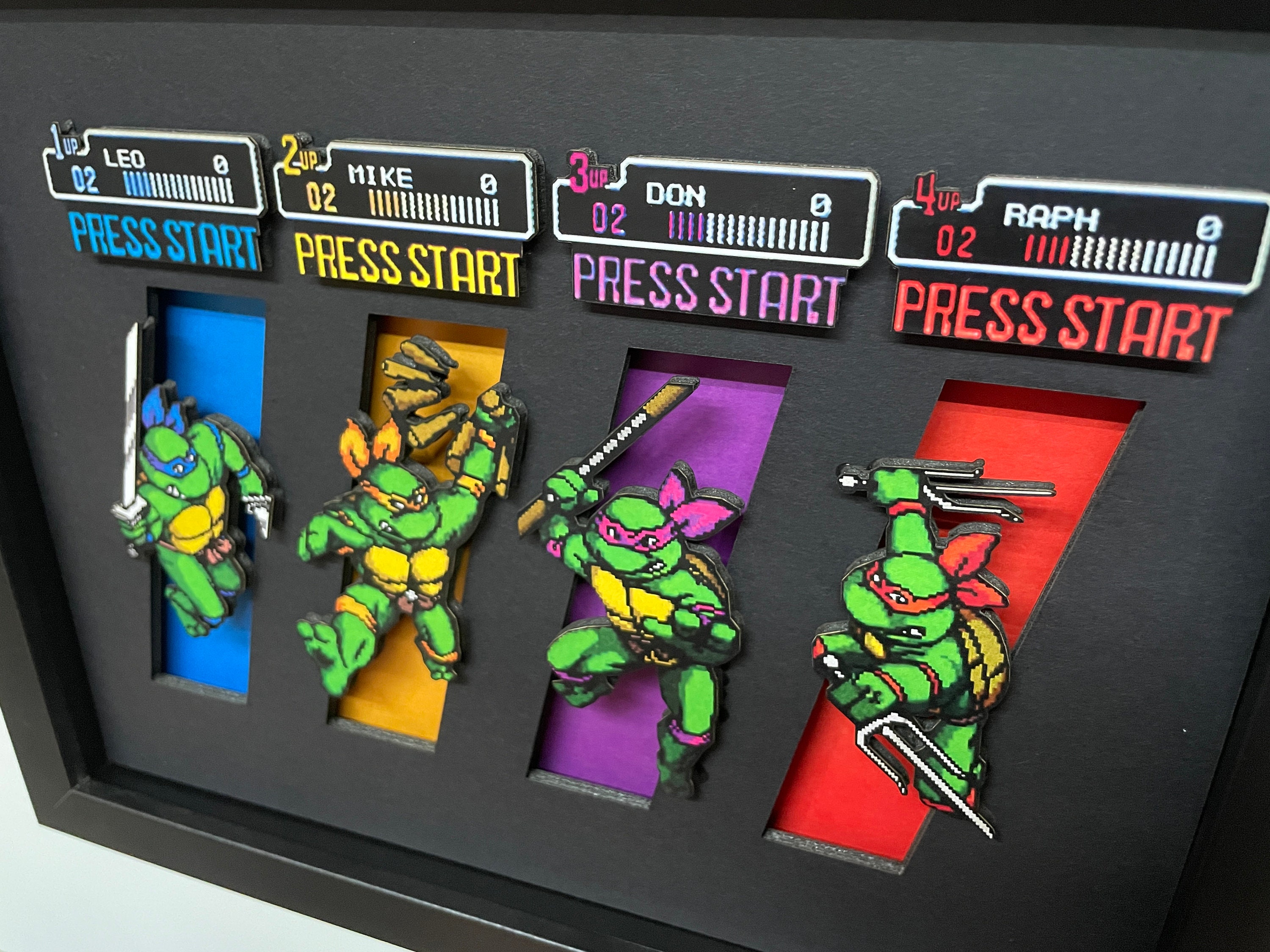 Ninja Turtle Character Select Screen Classic Turtles Arcade - Etsy