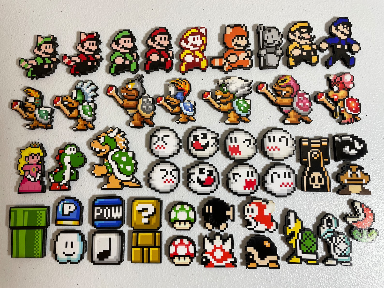 Magnets Mario Bros 3 Nintendo Super Mario Brothers - Etsy