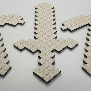 Minecraft Tool Set! Minecraft Sword, Pickaxe, Shovel, Hoe and Axe for ...