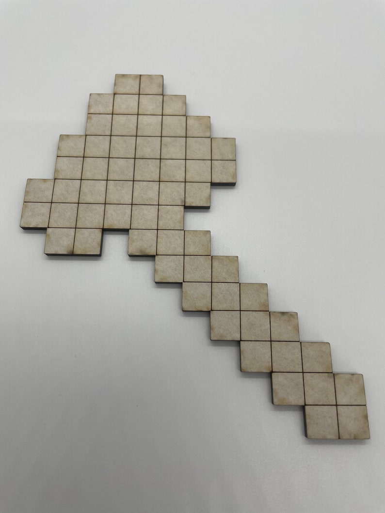 Minecraft Axe DIY Coloring Video Game Arts and Crafts - Etsy