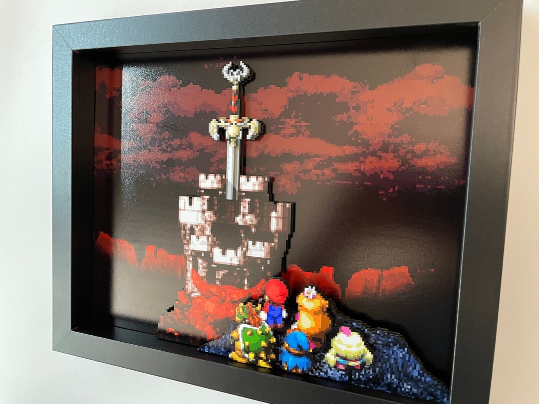 Super Mario RPG - Legend of the Seven Stars - 8x10 3D Shadow Box! - Etsy