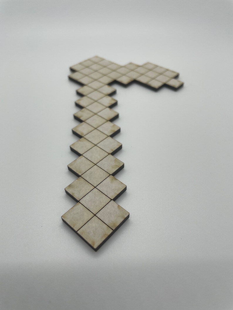 Minecraft Hoe DIY Coloring Video Game Arts and Crafts - Etsy