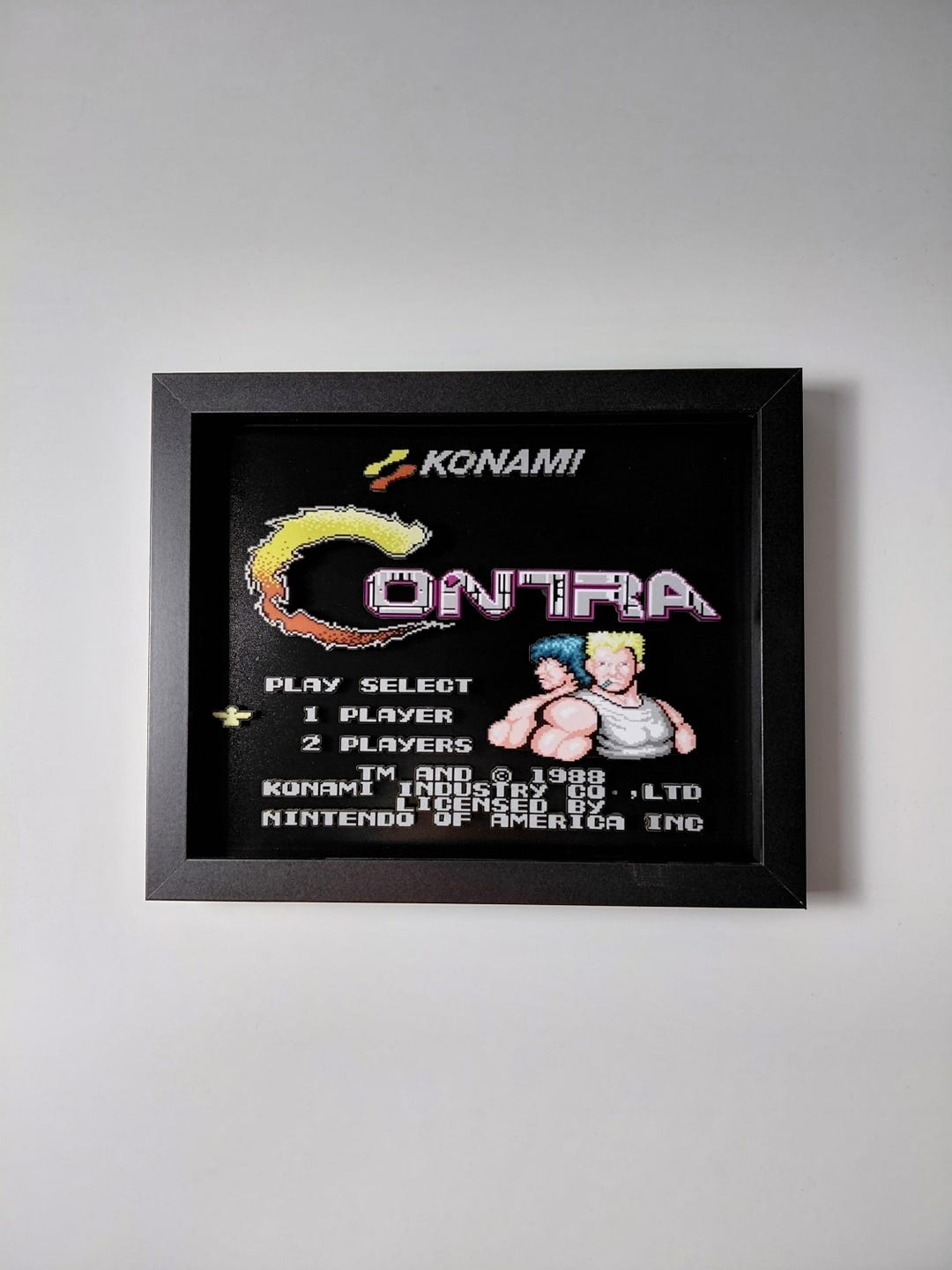 Contra - 8x10 3D Shadow Box! - Etsy