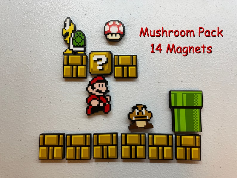 Magnets Mario Bros 3 Nintendo Super Mario Brothers - Etsy