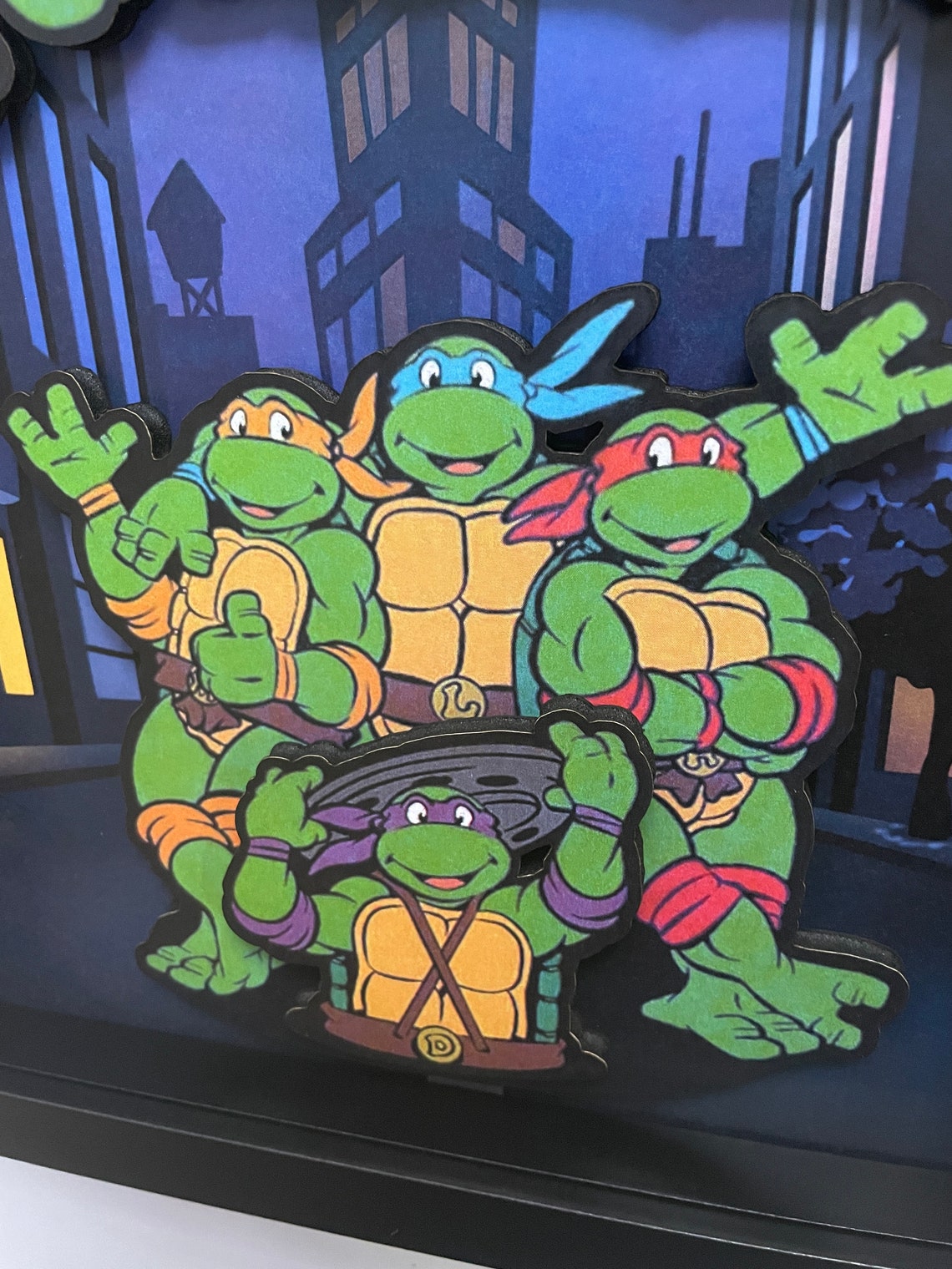 Ninja Turtles 3D Shadow Box Teenage Mutant Ninja Turtle - Etsy