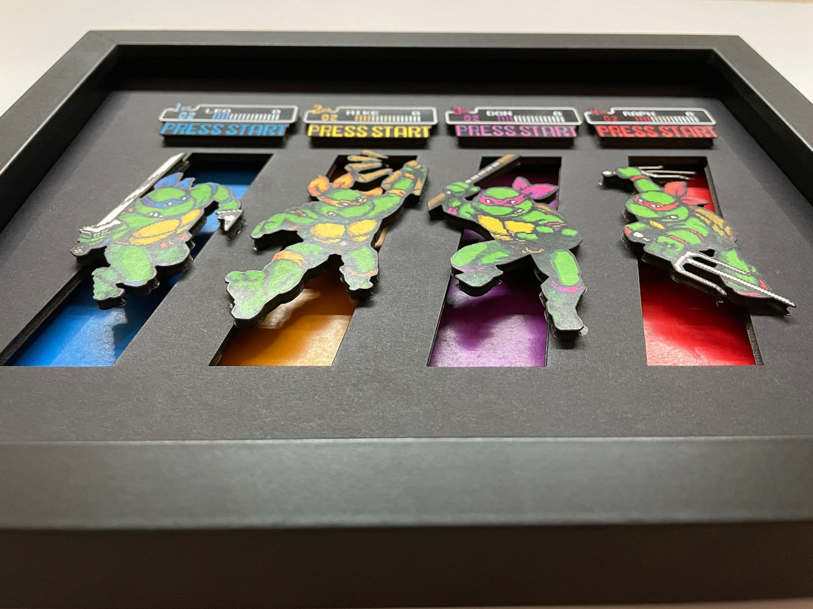 Ninja Turtle Character Select Screen - Classic Turtles Arcade Game 3D ...