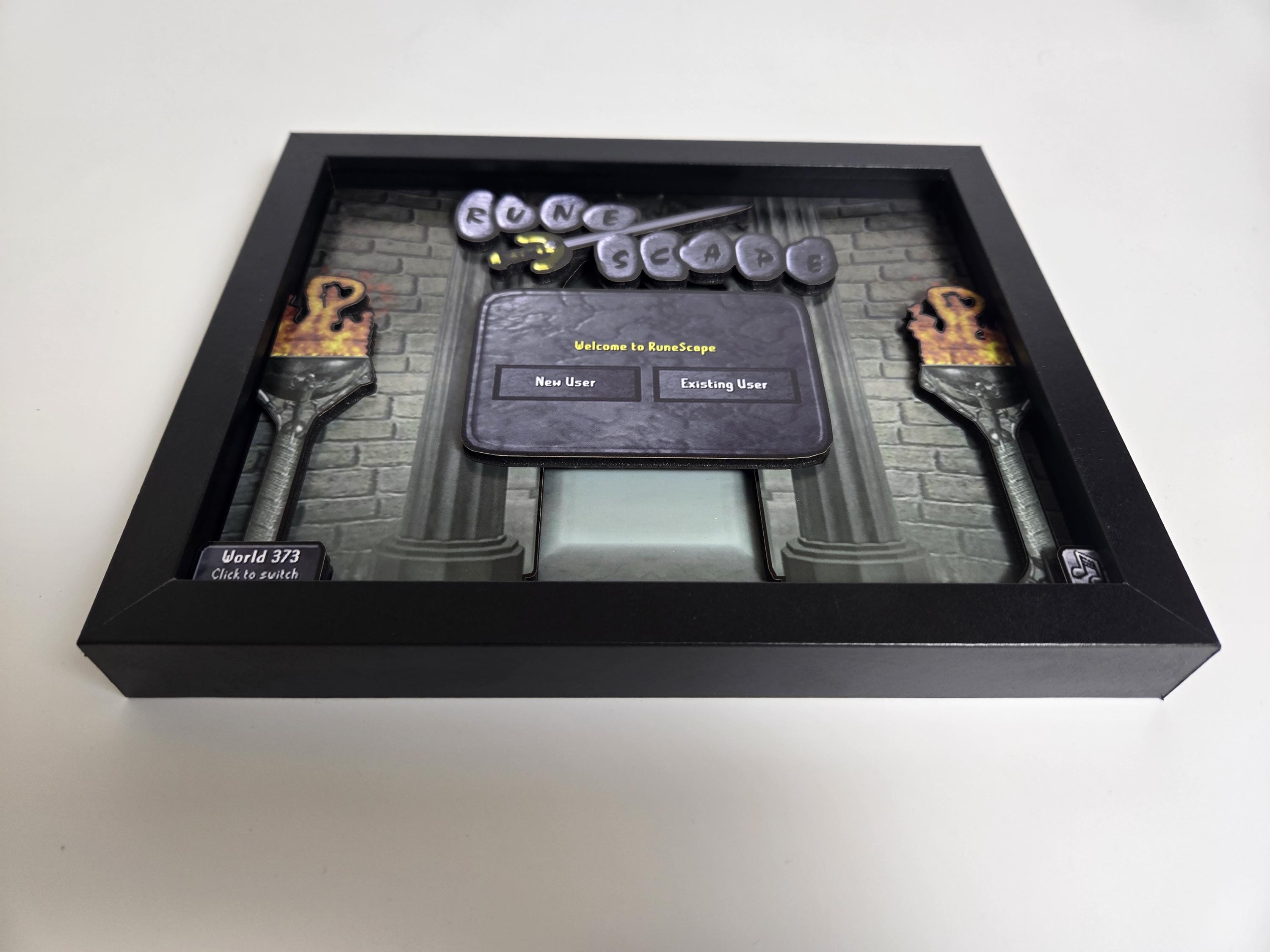 Runescape - 8x10" 3D Shadow Box! - Etsy