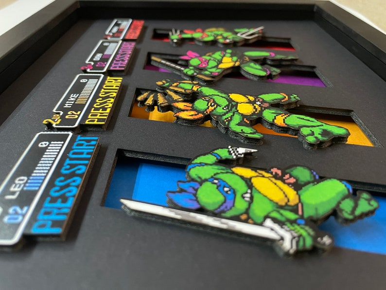 Ninja Turtle Character Select Screen Classic Turtles Arcade - Etsy