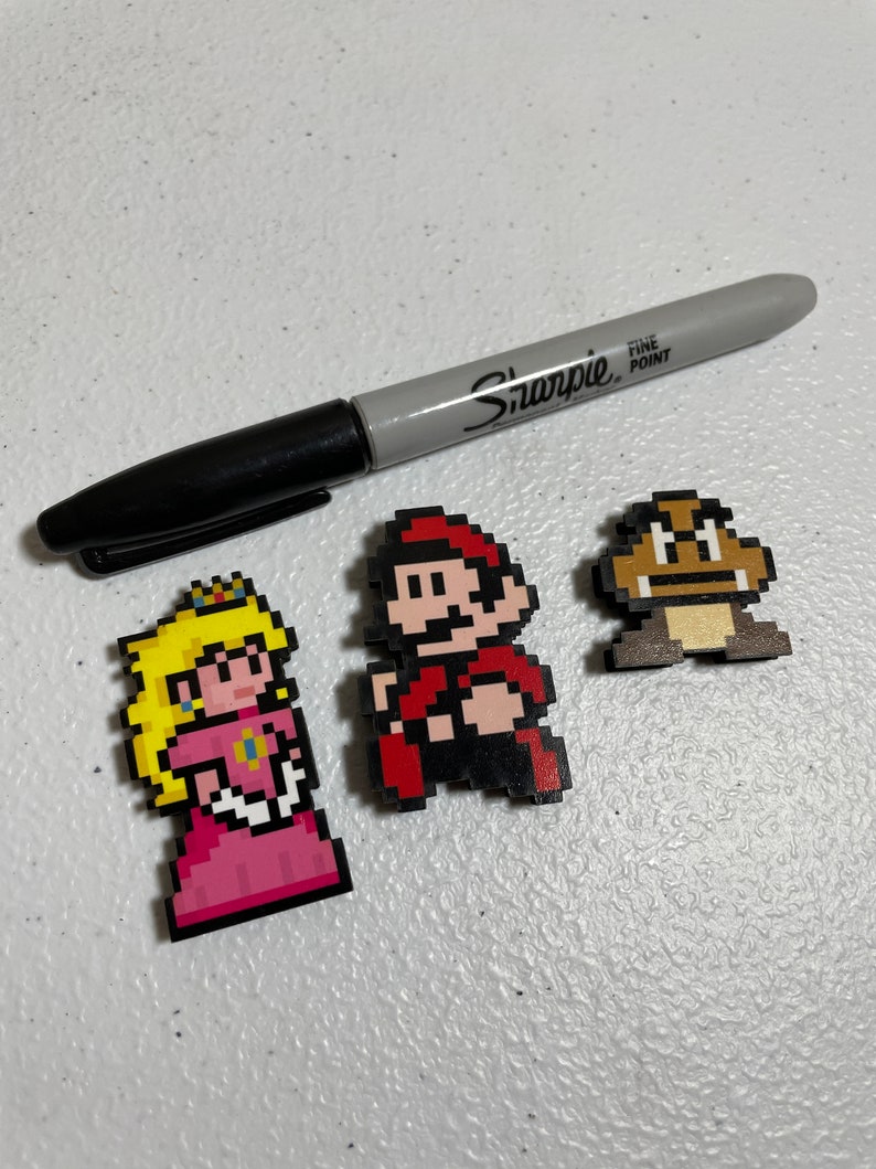 Magnets Mario Bros 3 Nintendo Super Mario Brothers - Etsy