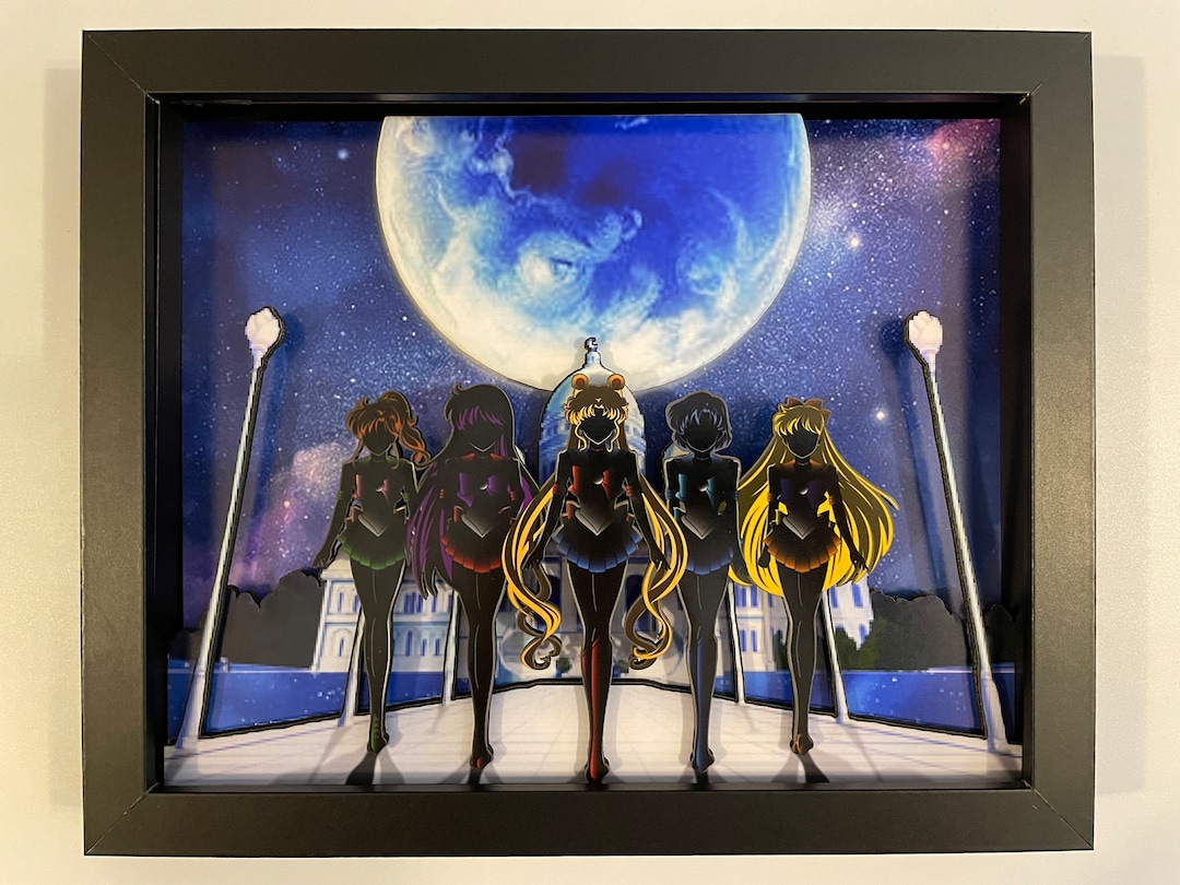 Sailor Moon - Moon Castle 8x10 3D Shadow Box! Optional Light-up Version ...