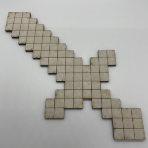 Minecraft Sword - DIY Coloring - Video Game Arts and Crafts - Etsy