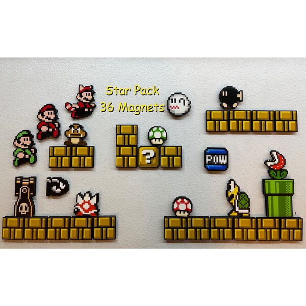 Super Mario Magnets - Etsy