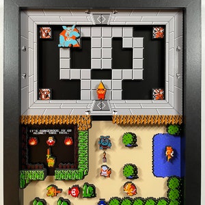 The Legend of Zelda - NES Game - 3D Shadow Box! - Etsy