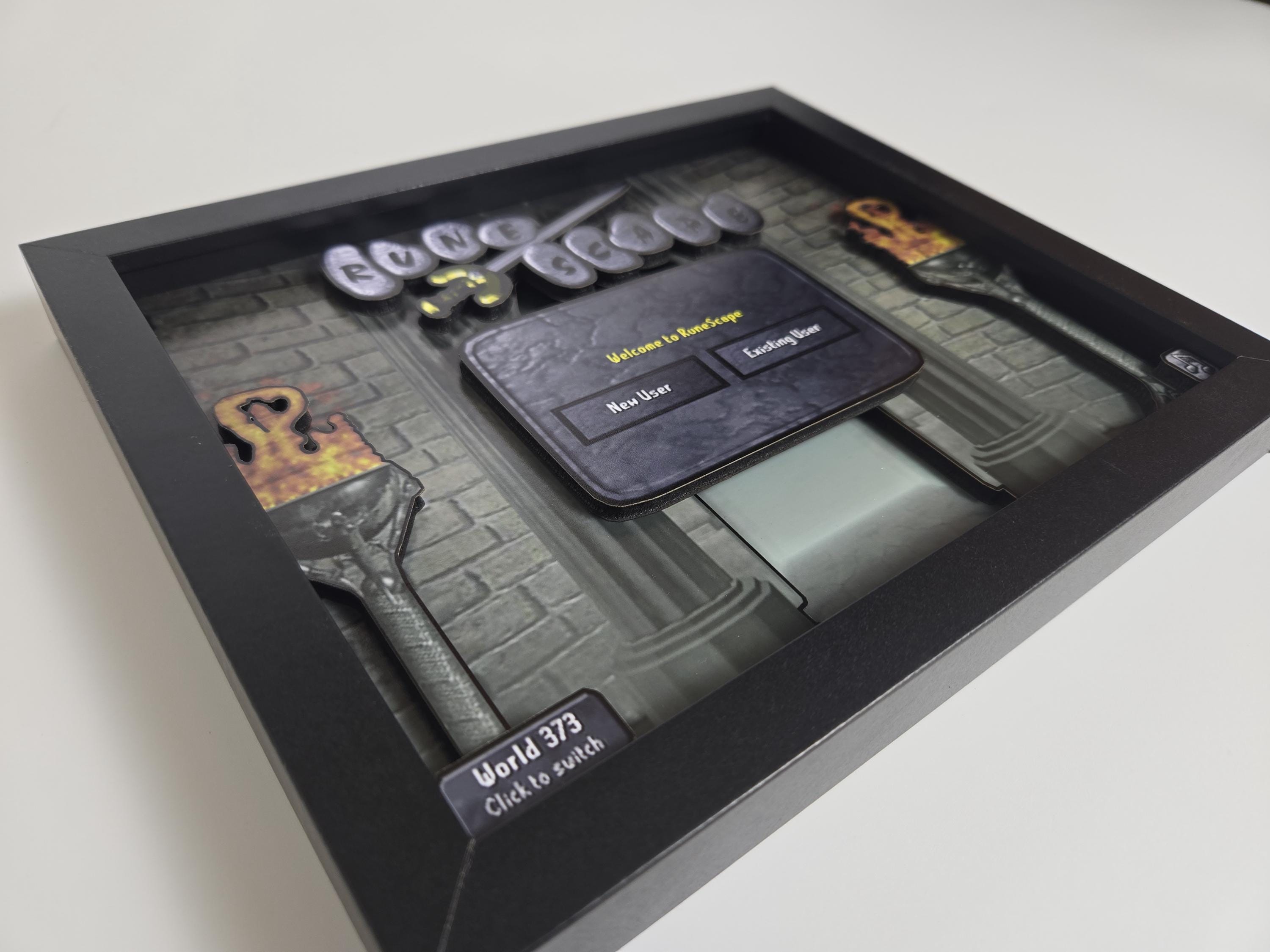 Runescape - 8x10" 3D Shadow Box! - Etsy