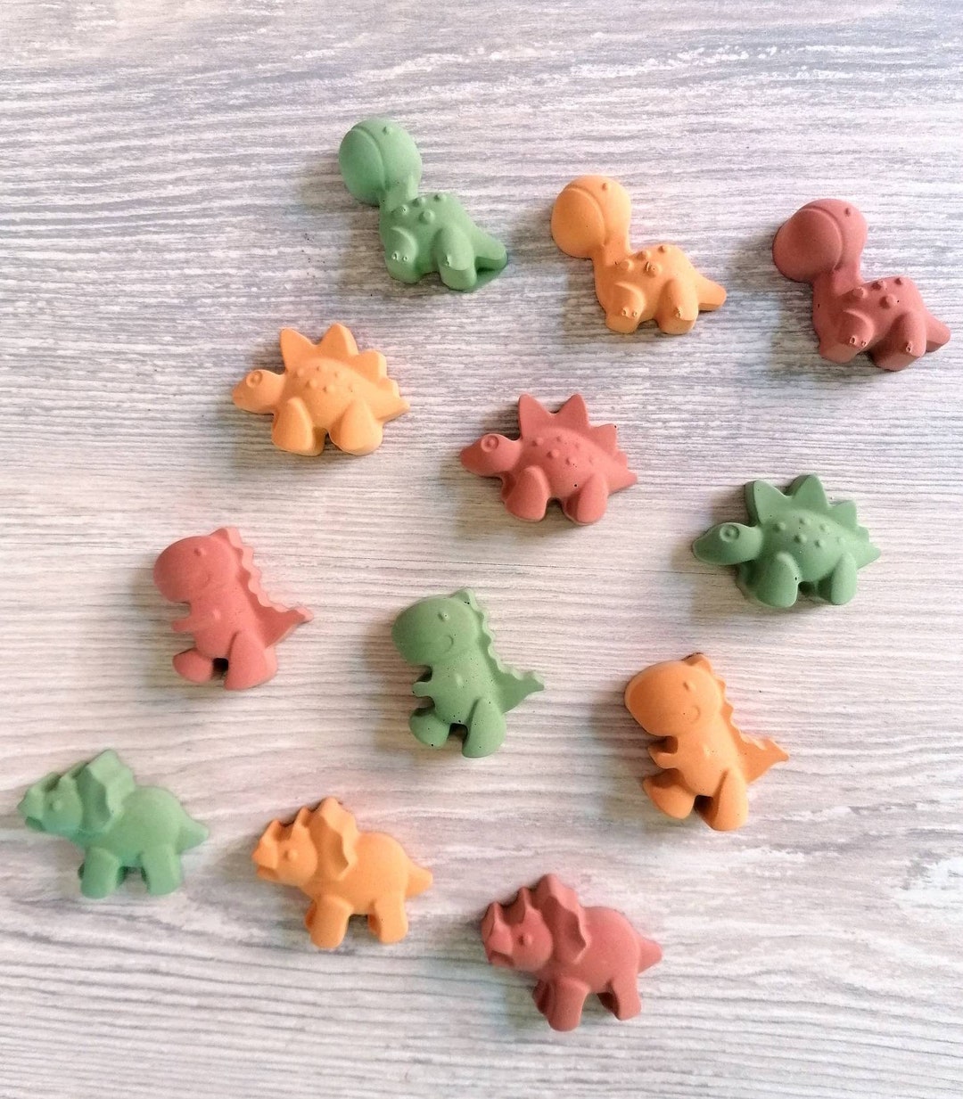 12 Pcs Concrete Dino Decoration/table Decoration/birthday/children's ...