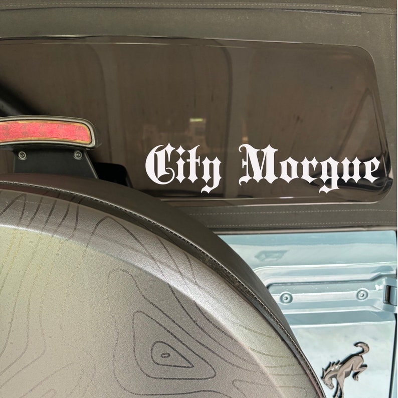 City Morgue Gothic Vinyl Decal Sticker Permanent & Waterproof Outdoors ...