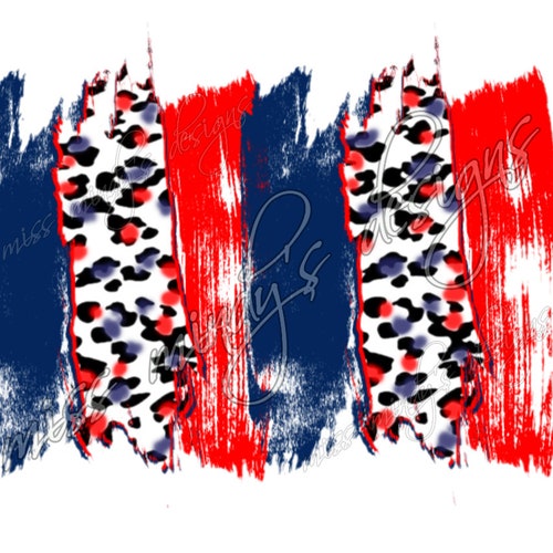 Red and Blue Leopard Sublimation Background - Etsy