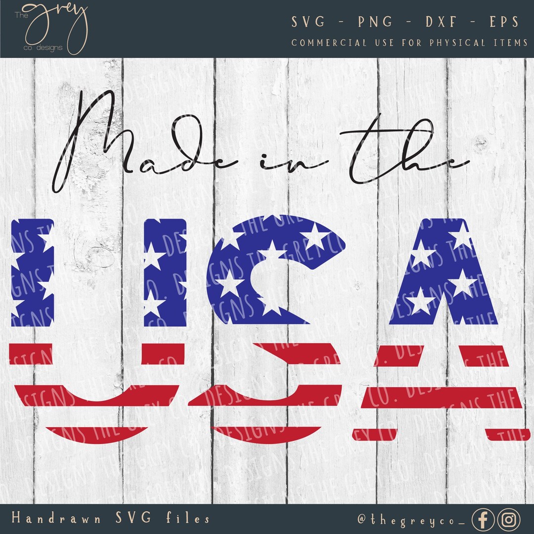 Made in the USA Svg Amerika Svg Patriotic TShirt Svg File - Etsy.de