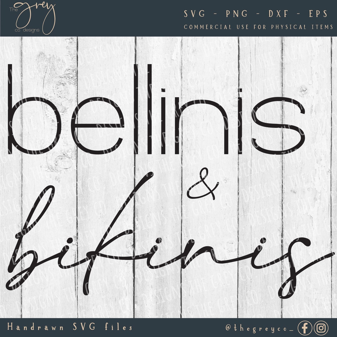 Bellinis and Bikinis SVG Svg Summer SVG Summer Designs Svg Summertime ...