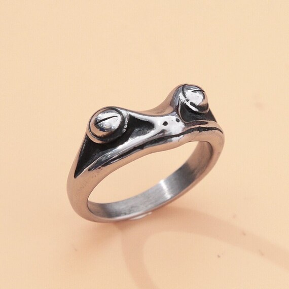 Frog Hippie Ring Frog Ring Animal Ring Retro Frog Ring - Etsy