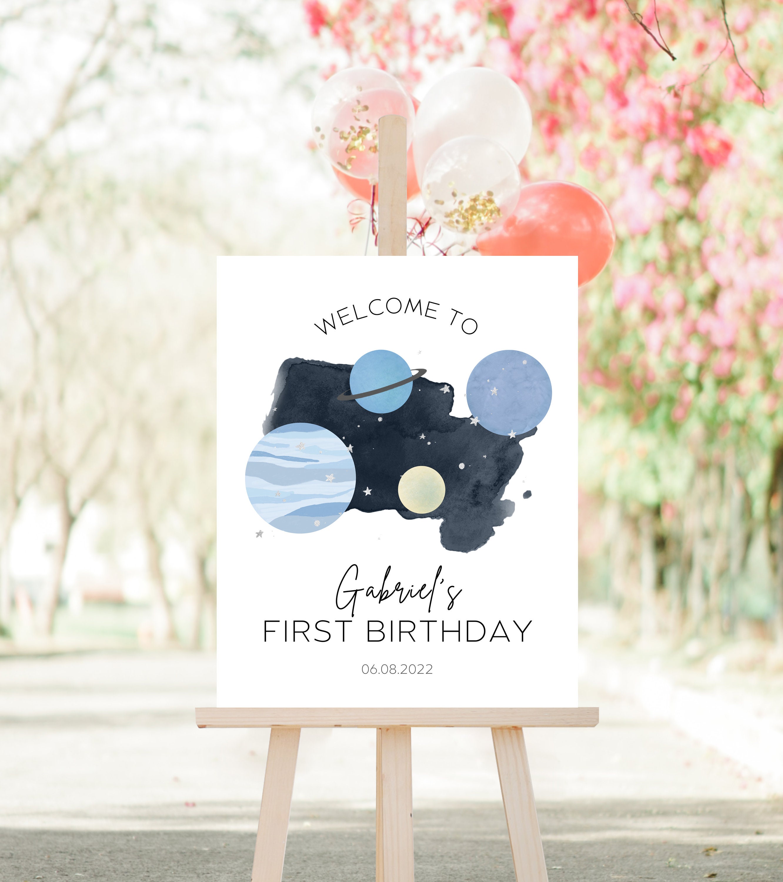Space Welcome Sign Printable, Edit Yourself Online, Printable Welcome ...