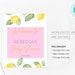 Lemon Welcome Sign, Citrus Welcome Poster, Lemon Baby Shower Decor ...