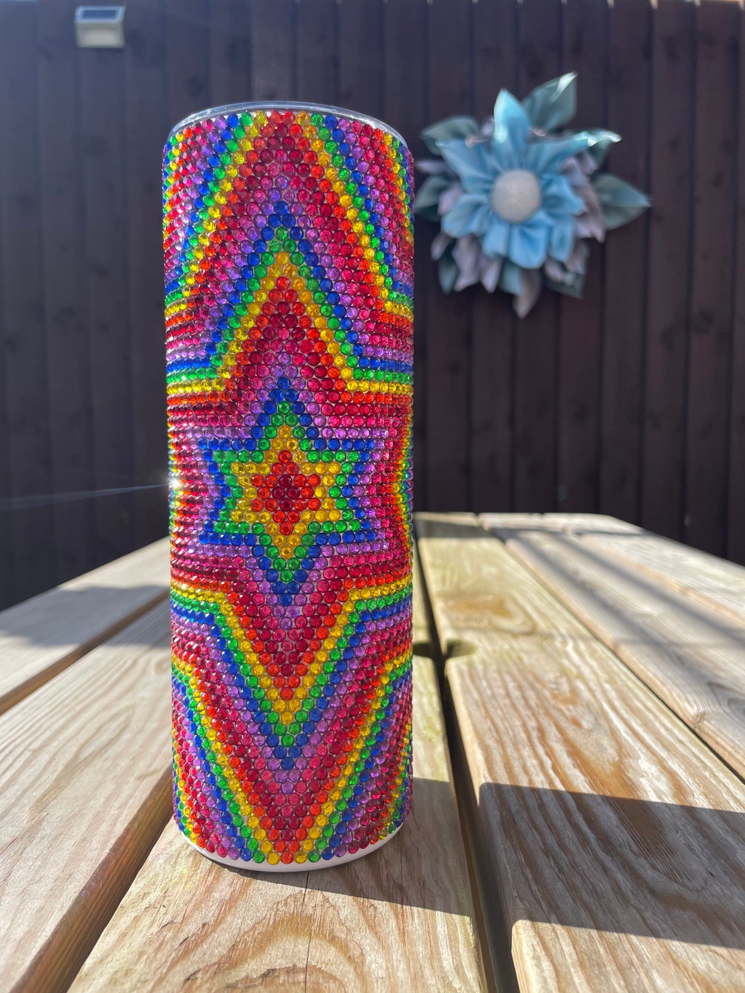 Rainbow Star Burst Rhinestone Pattern - Etsy