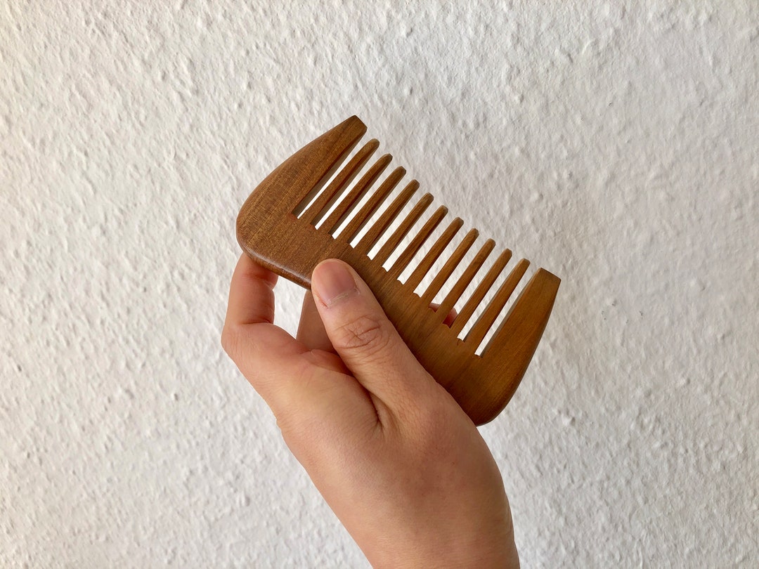 Wood Comb, Wide Toothed Comb, Pocket Comb, Thick Material - Etsy